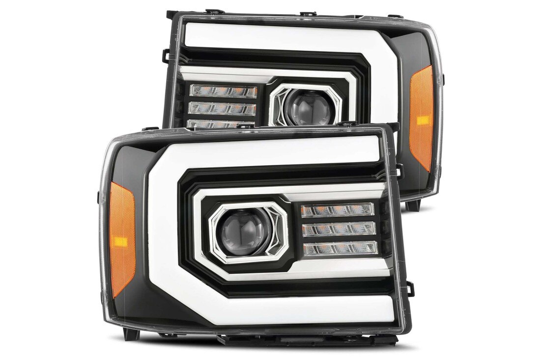 GMC Sierra (07-13) AlphaRex LUXX Headlights | HR 880097